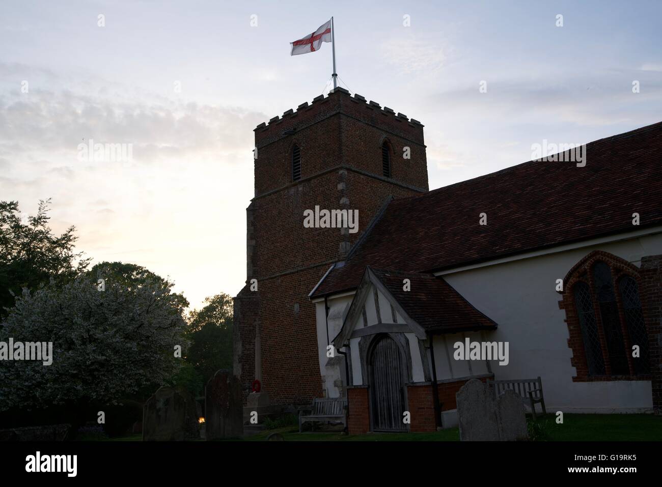 Levington Church in Suffolk at Sunset Stock Photo - Alamy