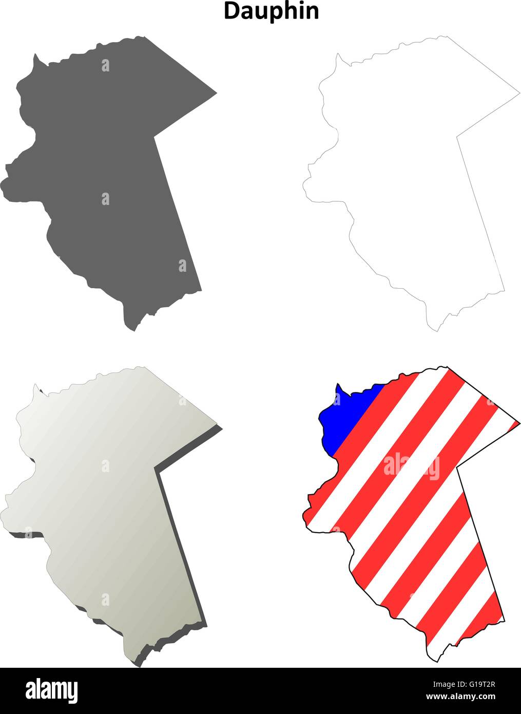 Map of dauphin hi-res stock photography and images - Alamy