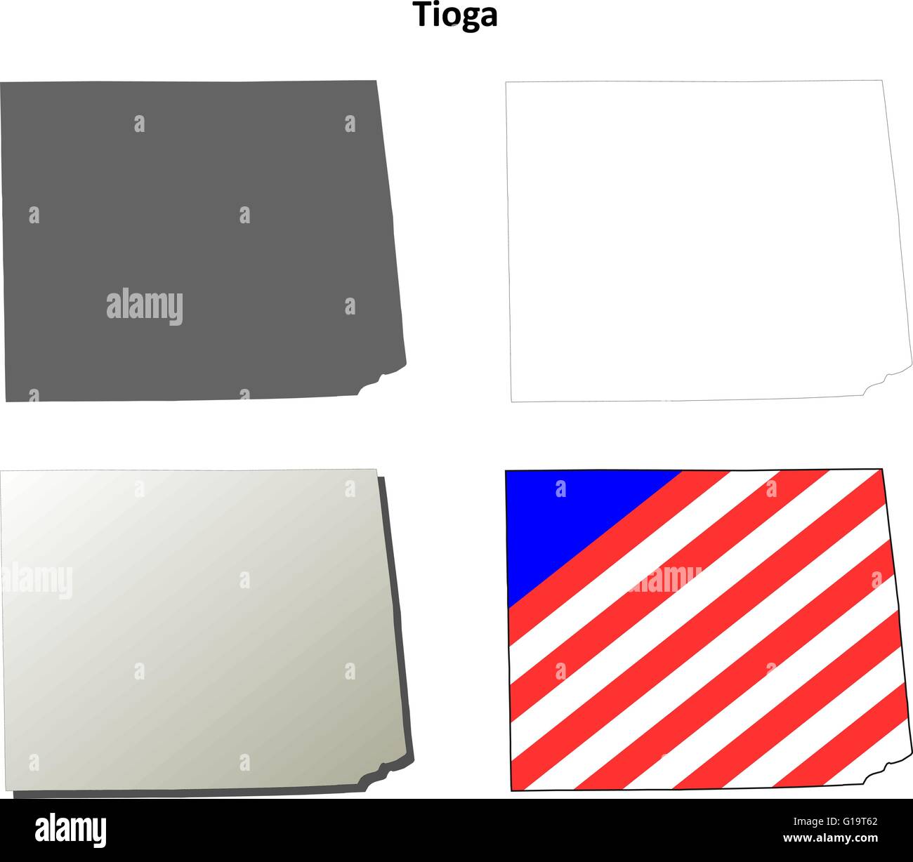 Map of tioga pennsylvania hi-res stock photography and images - Alamy