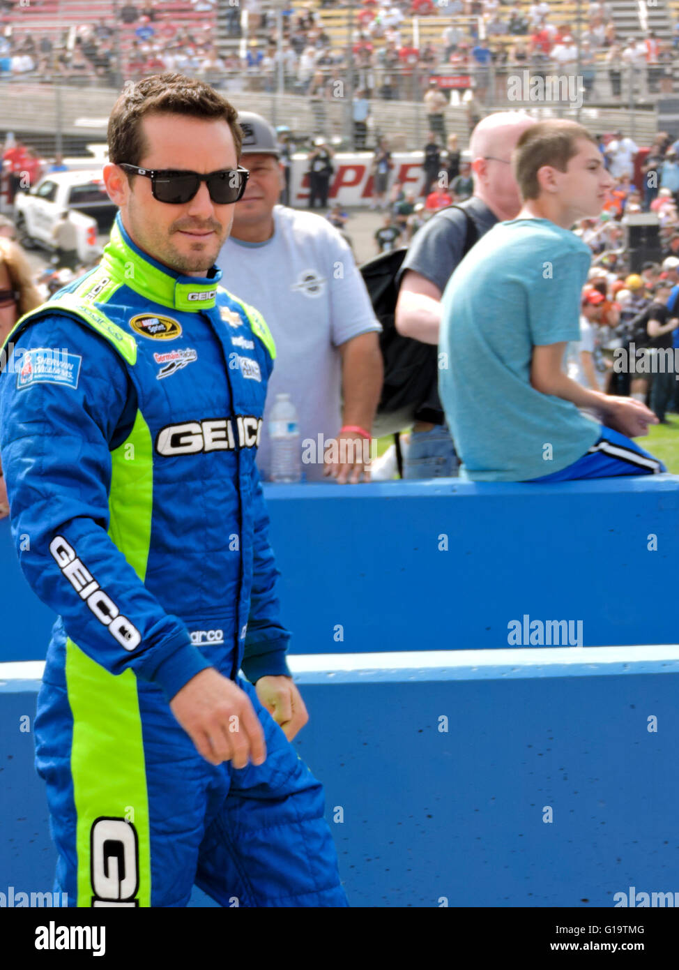 Casey Mears at Fontana Speedway California 2015 Stock Photo - Alamy