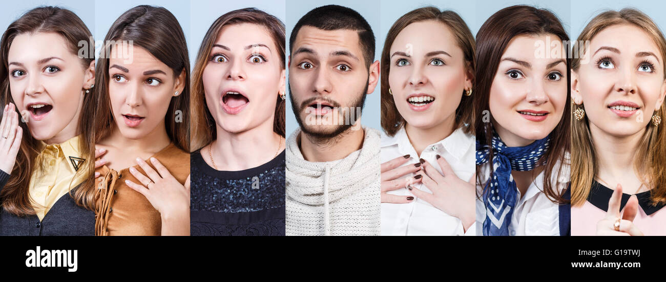 Delight young women isolated on white background Stock Photo - Alamy