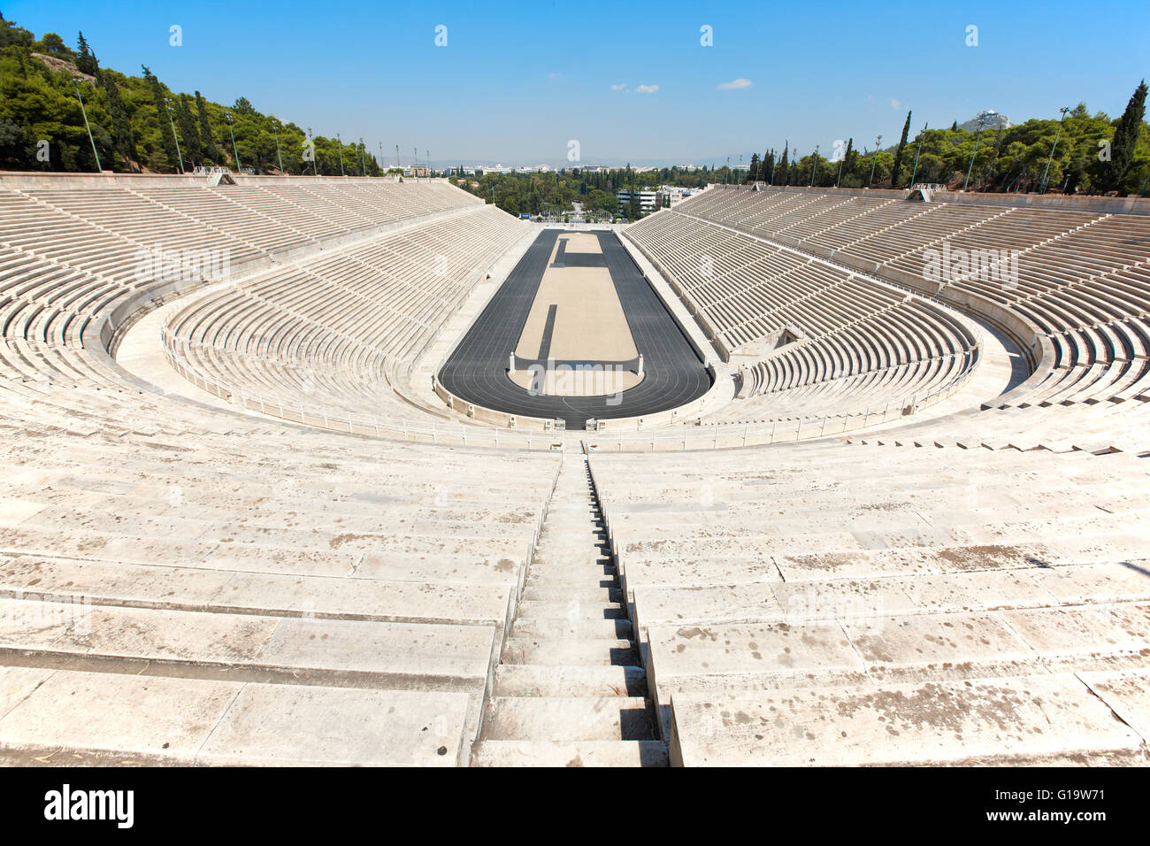 Panathenaic stadium in Athens. Greece. Horizontal format Stock Photo ...