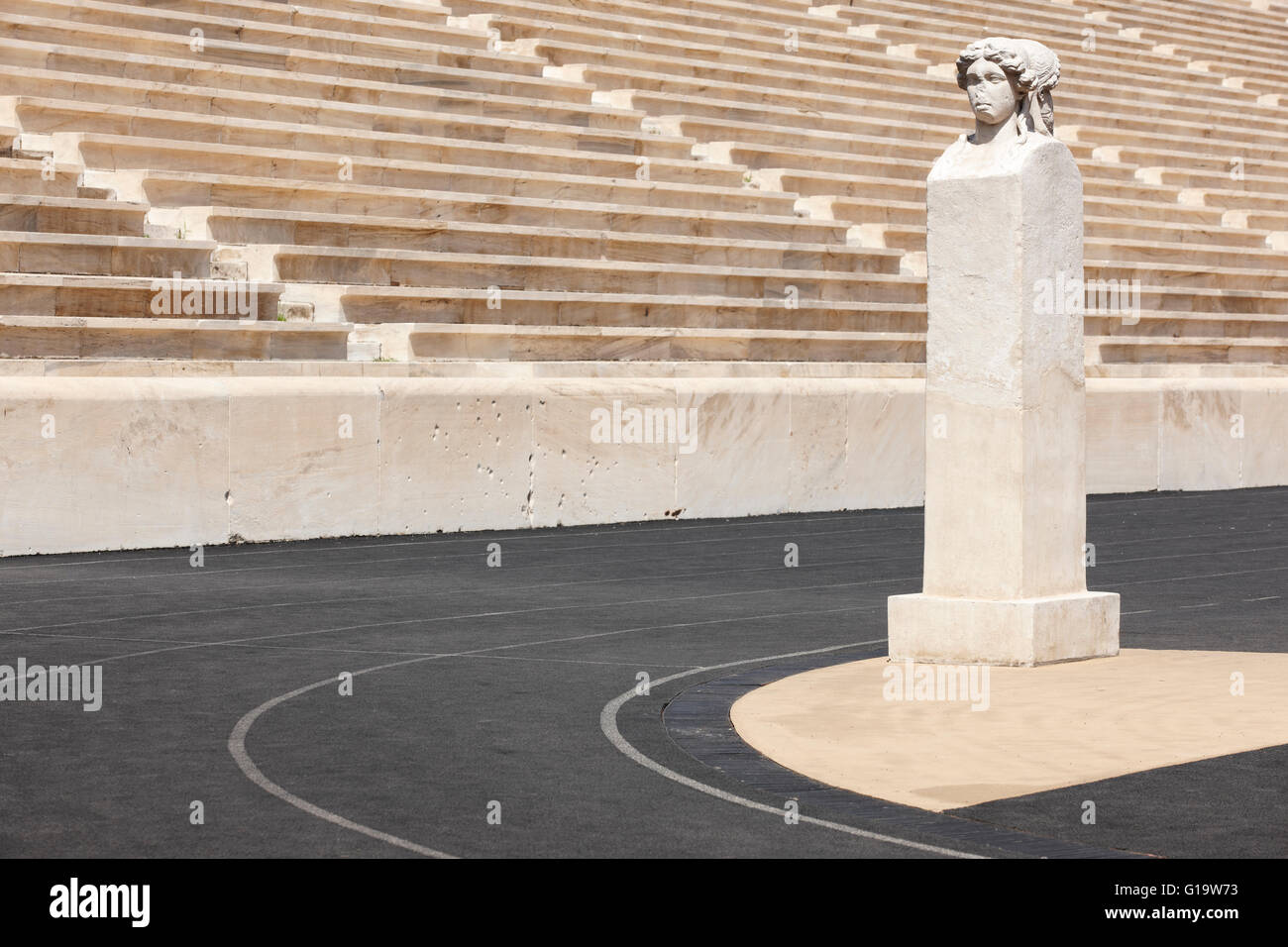 Panathenaic stadium in Athens. Greece. Horizontal format Stock Photo ...