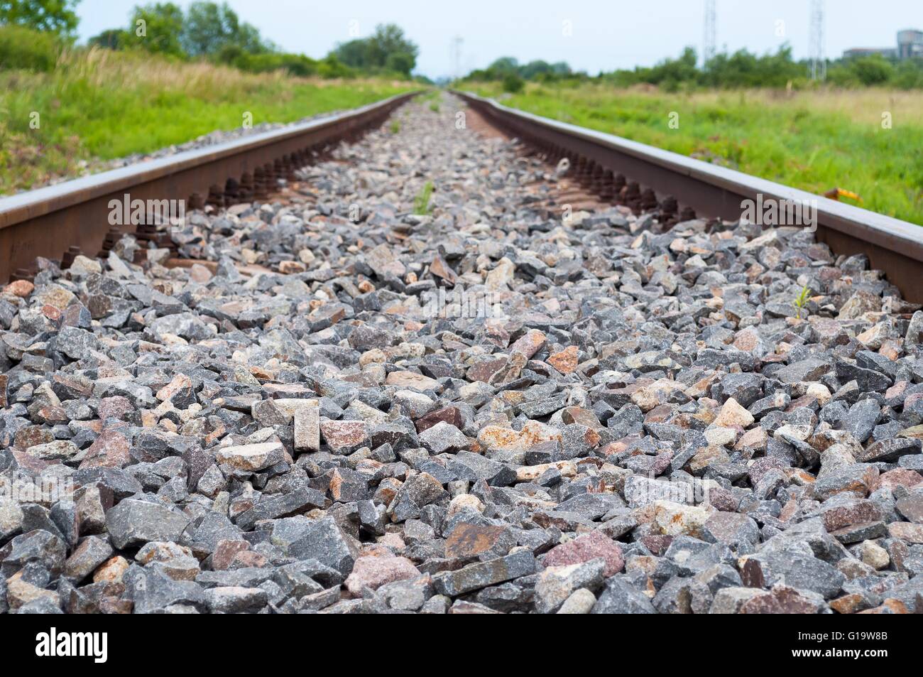 Gravel railway crossing hi-res stock photography and images - Alamy