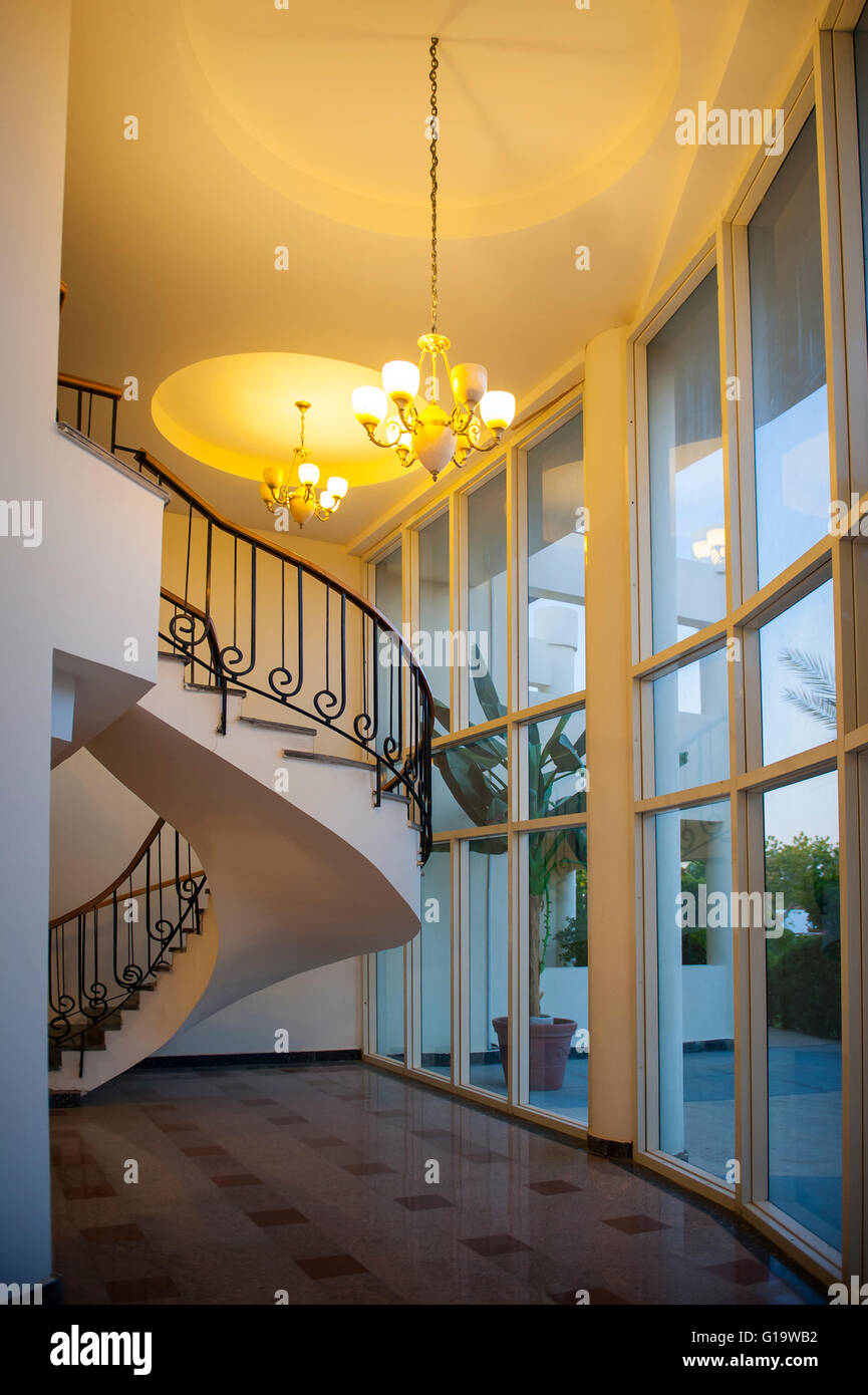 spiral staircase in the interior Stock Photo - Alamy