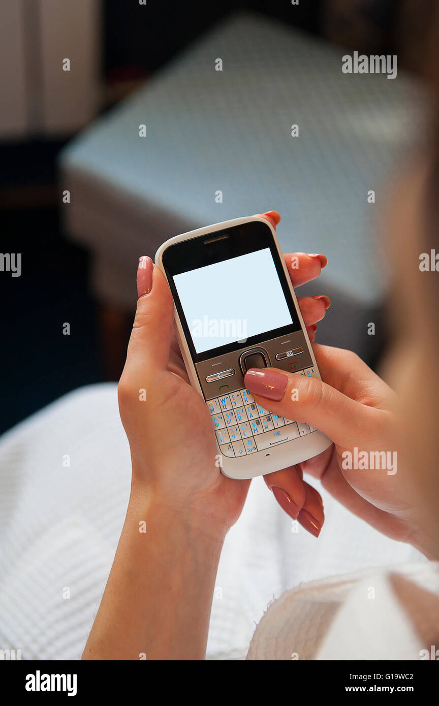 Hand text phone hi-res stock photography and images - Alamy