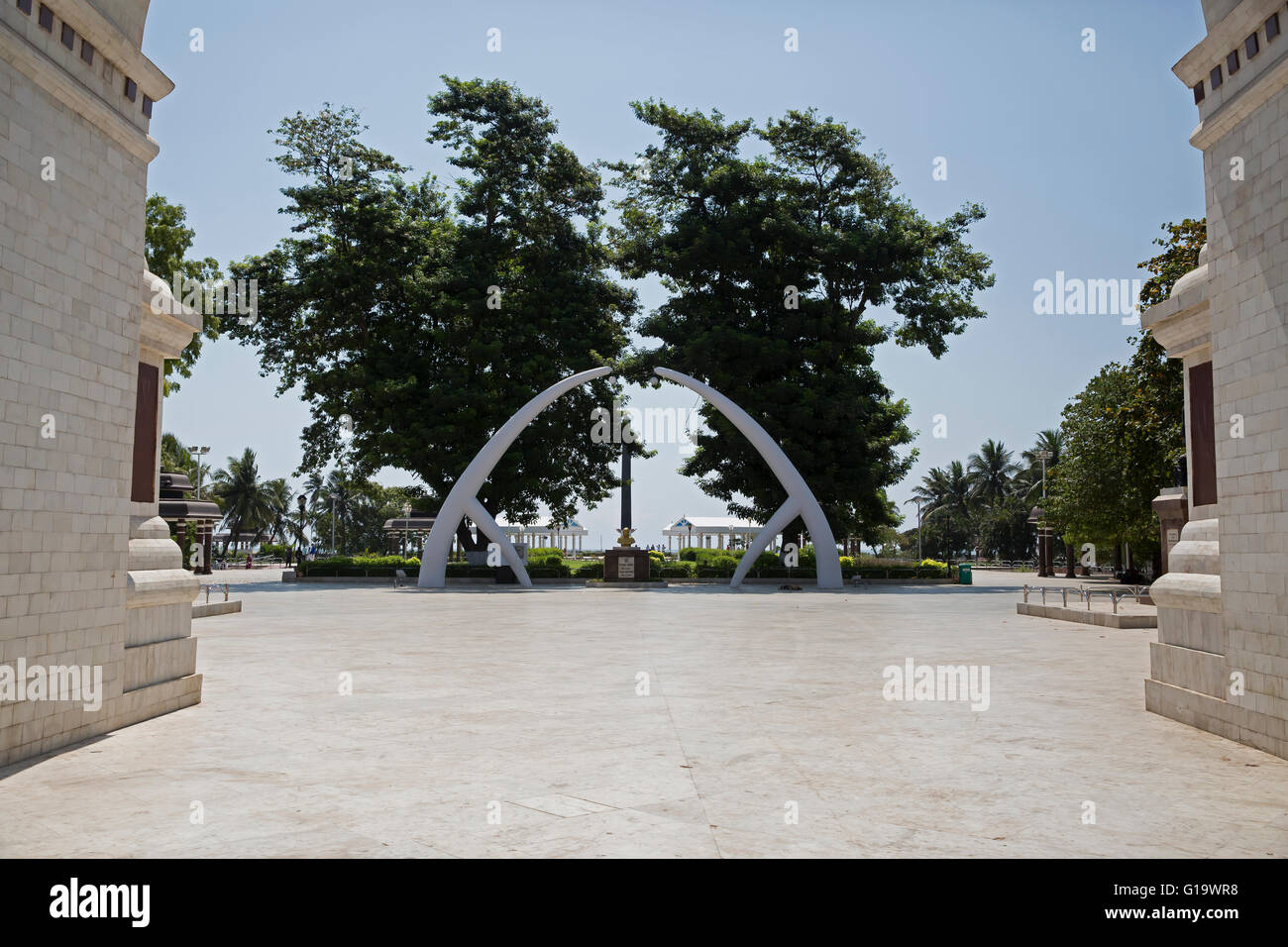 Memorial and Tomb of Anna Founder of his Tamil Party in Tamil Nadu in ...
