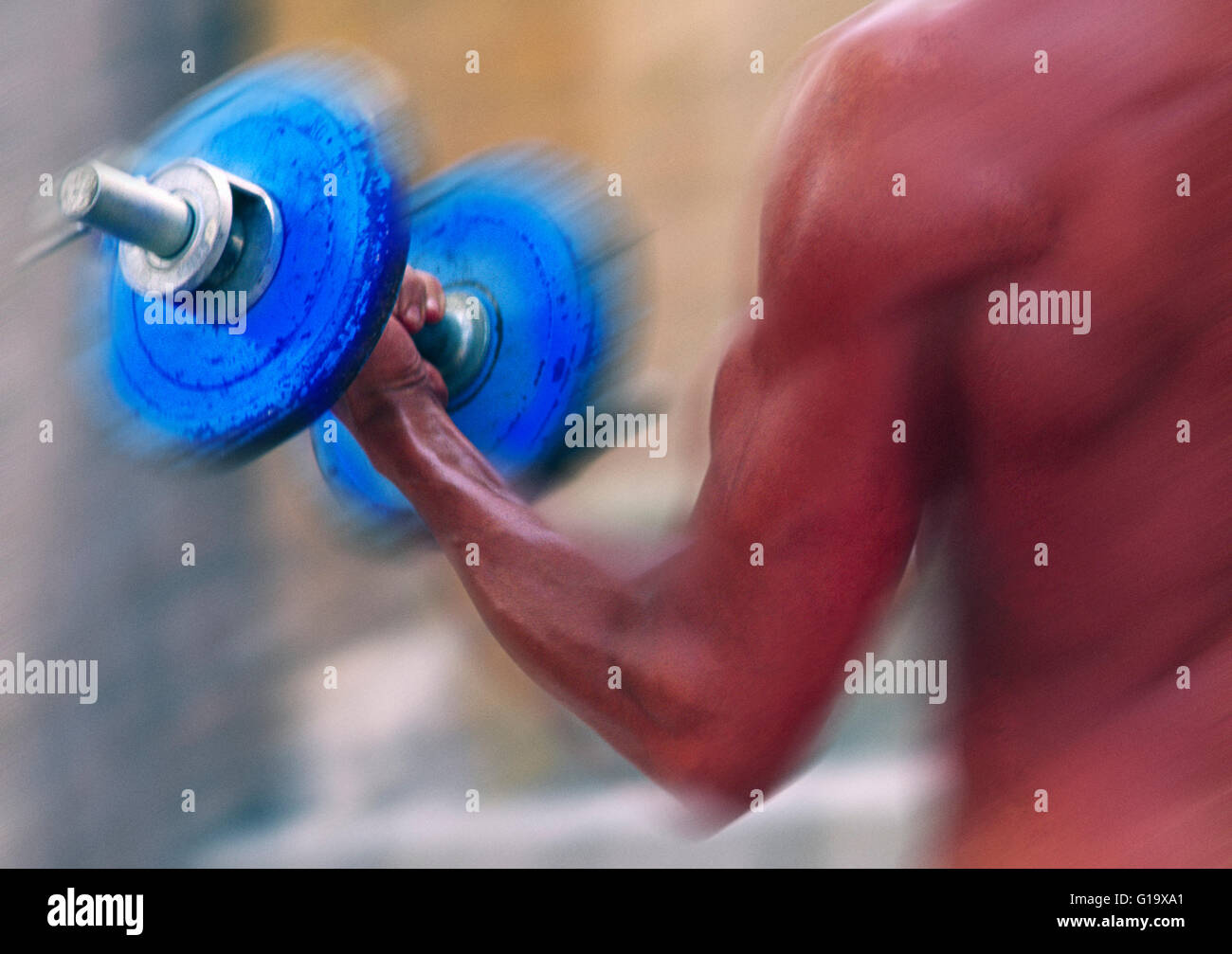 Lifting of heavy weights hi-res stock photography and images - Alamy