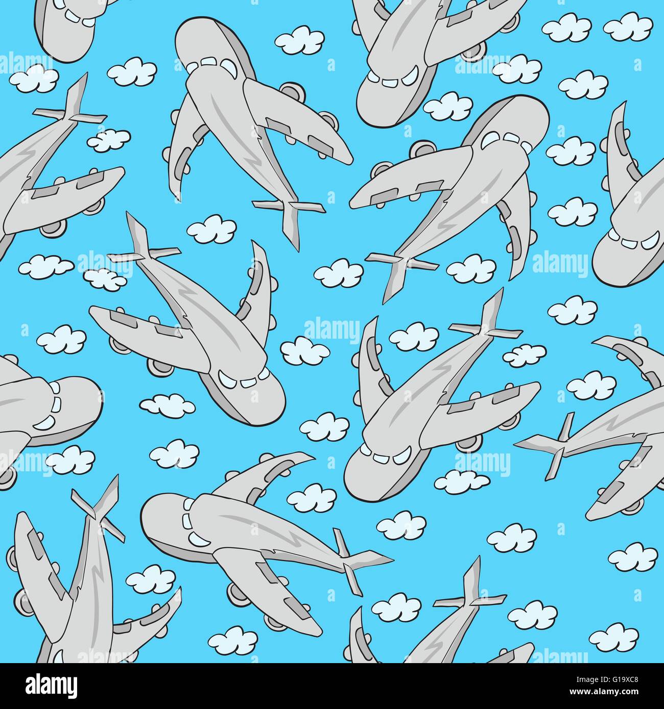 Aeroplane pattern Stock Vector Images - Alamy