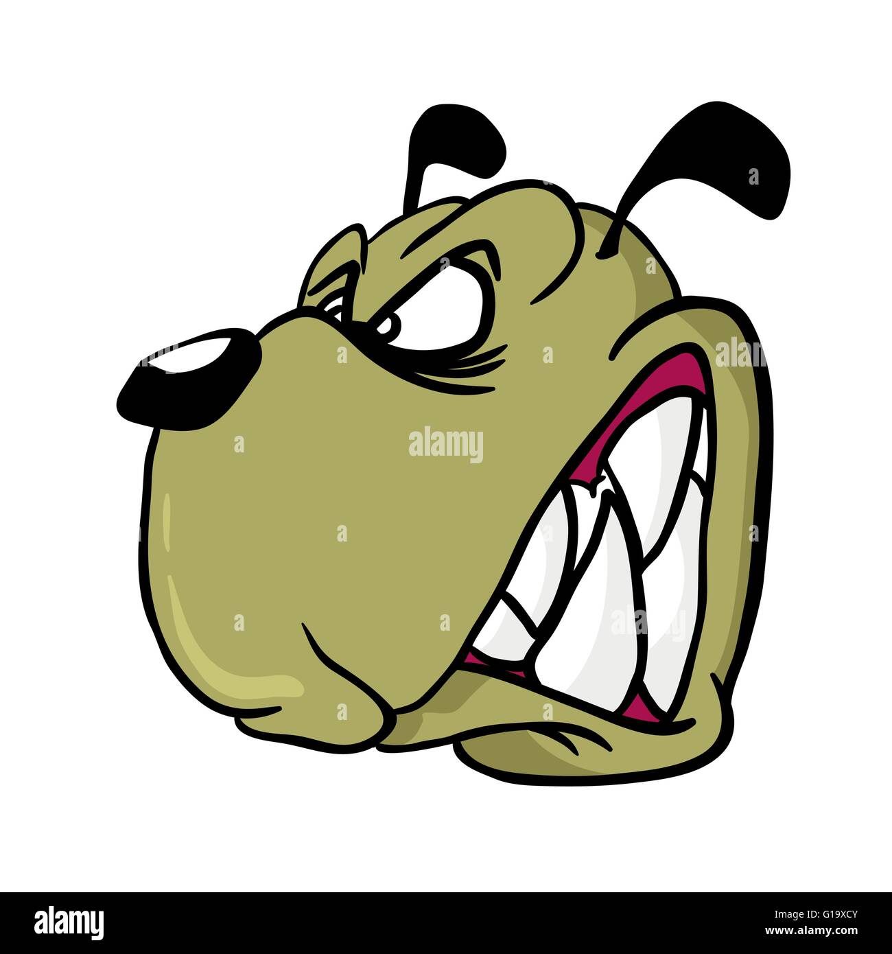 Angry dog Stock Vector Images - Alamy