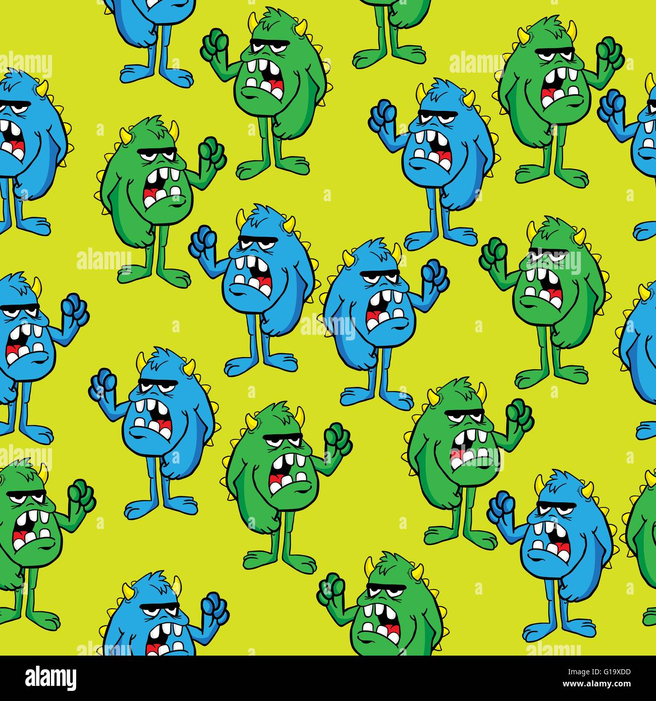 Angry smile pattern seamless Stock Vector Images - Alamy