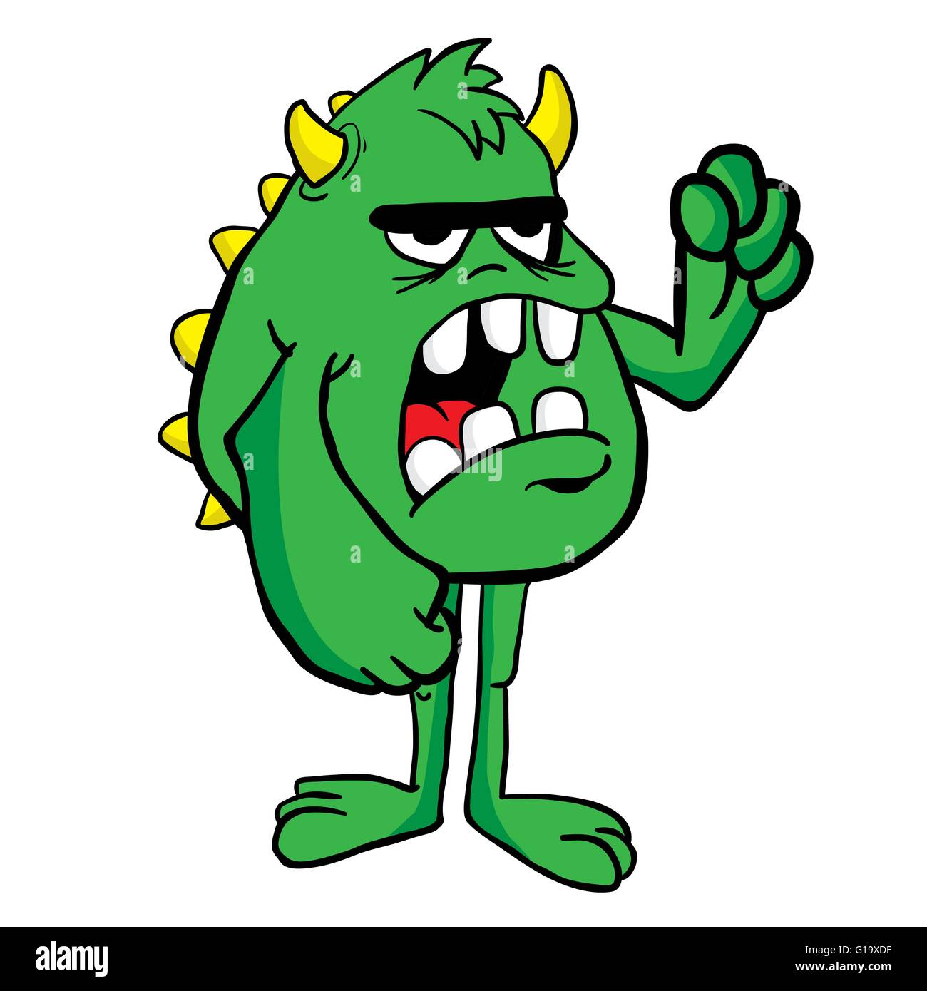angry monster cartoon illustration Stock Vector Image & Art - Alamy