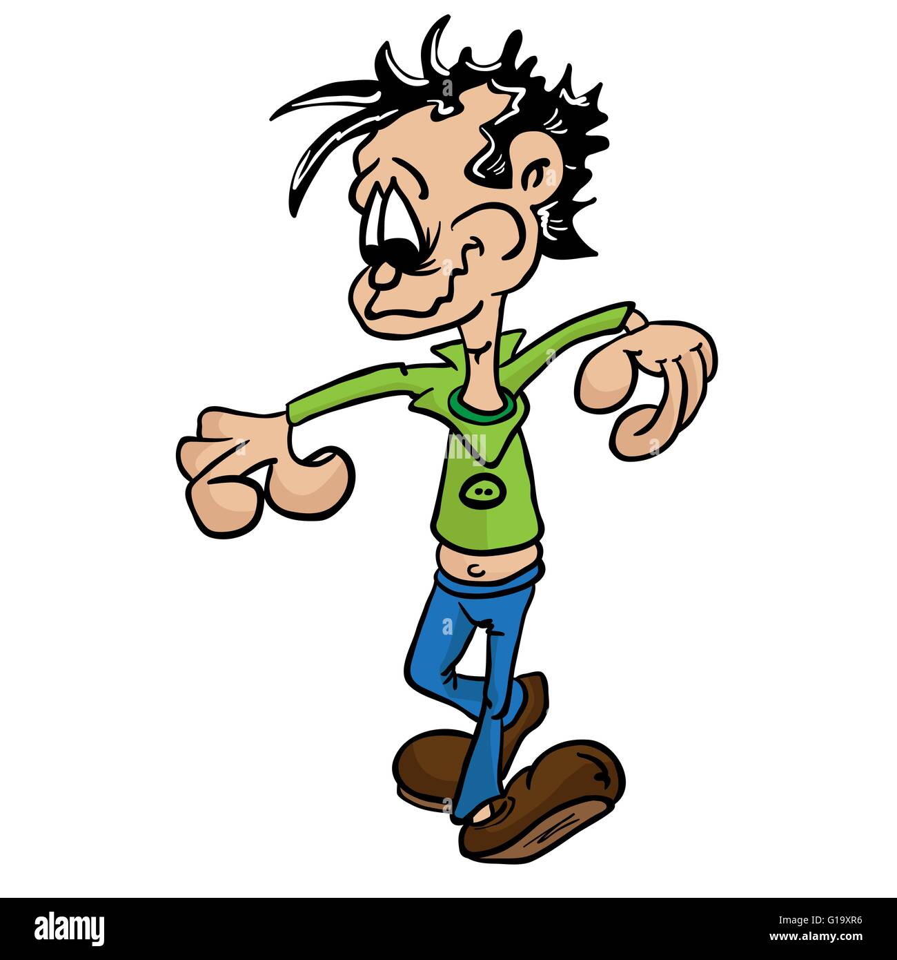 Boy walking isolated hi-res stock photography and images - Alamy