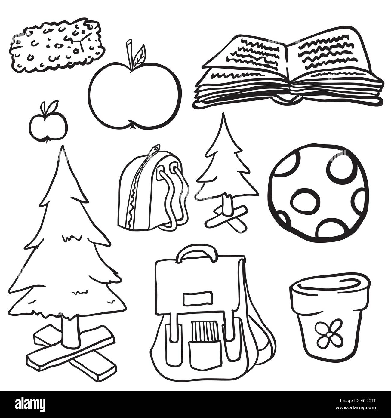 Cartoon doodles hi-res stock photography and images - Alamy
