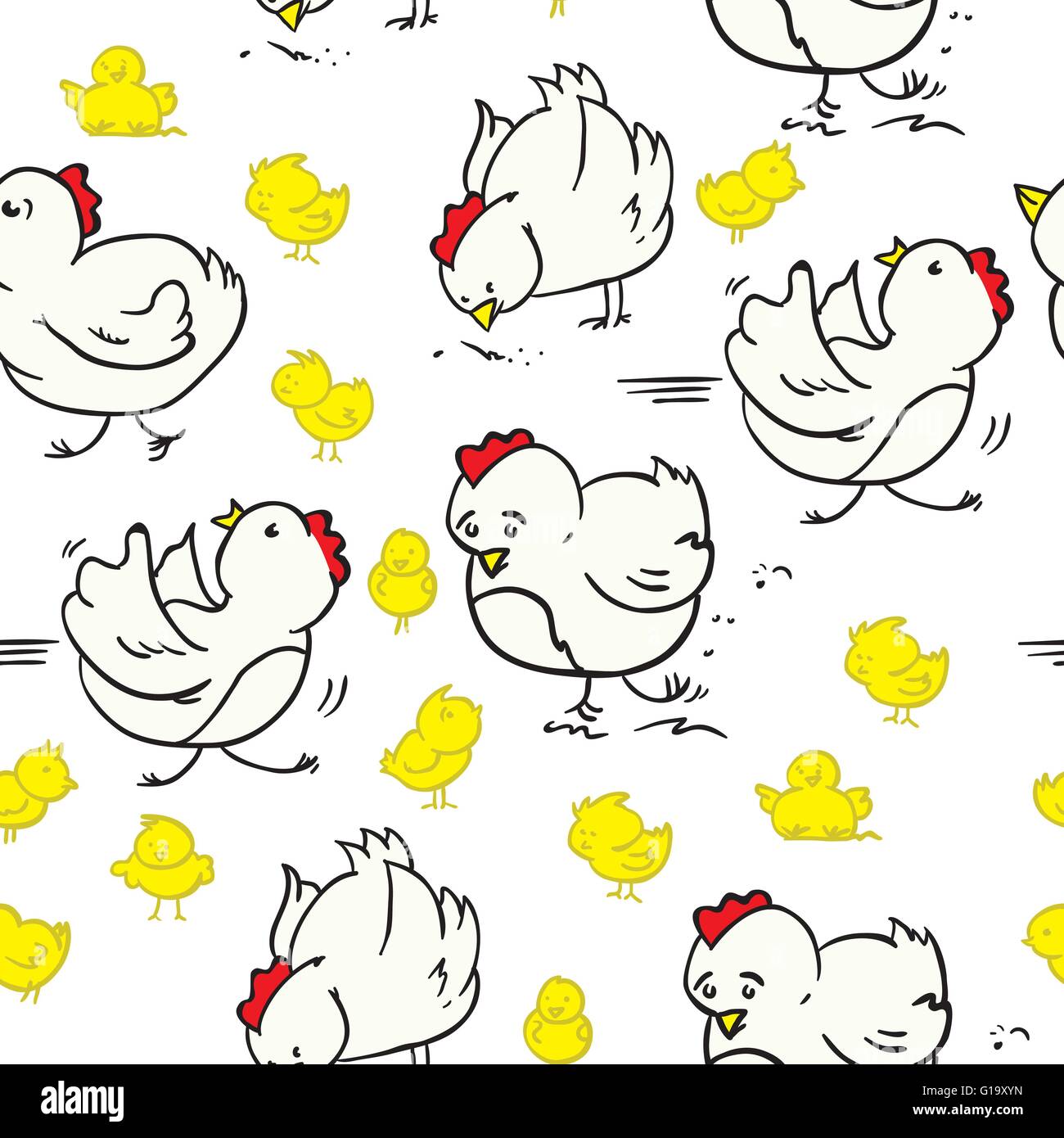 Cartoon chicken Stock Vector Images - Alamy