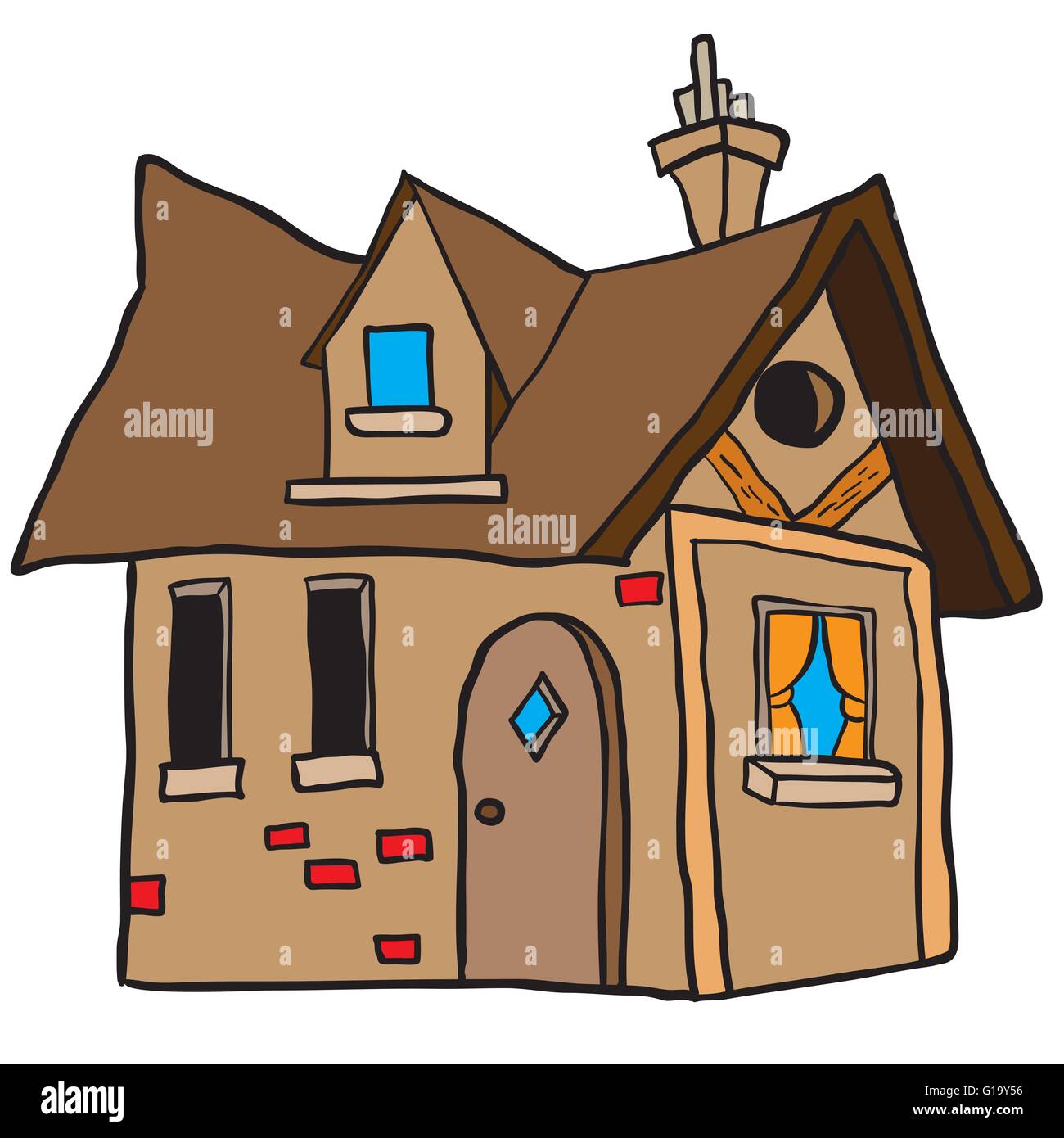 Farm residence Stock Vector Images - Alamy