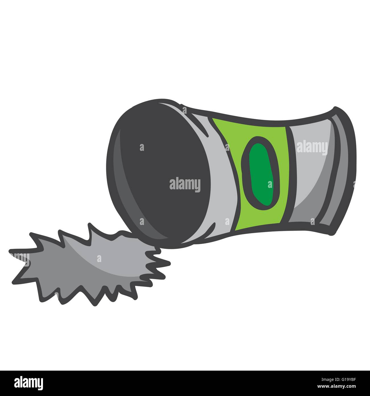 Cartoon Open Tin Can Cut Out Stock Images & Pictures - Alamy