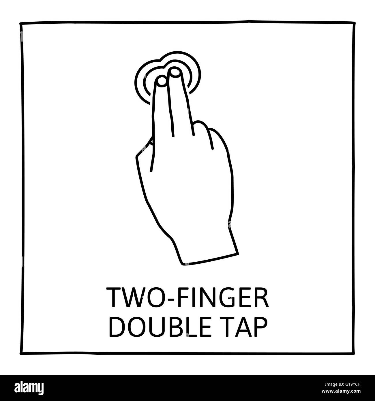 Long press gesture icon hi-res stock photography and images - Alamy