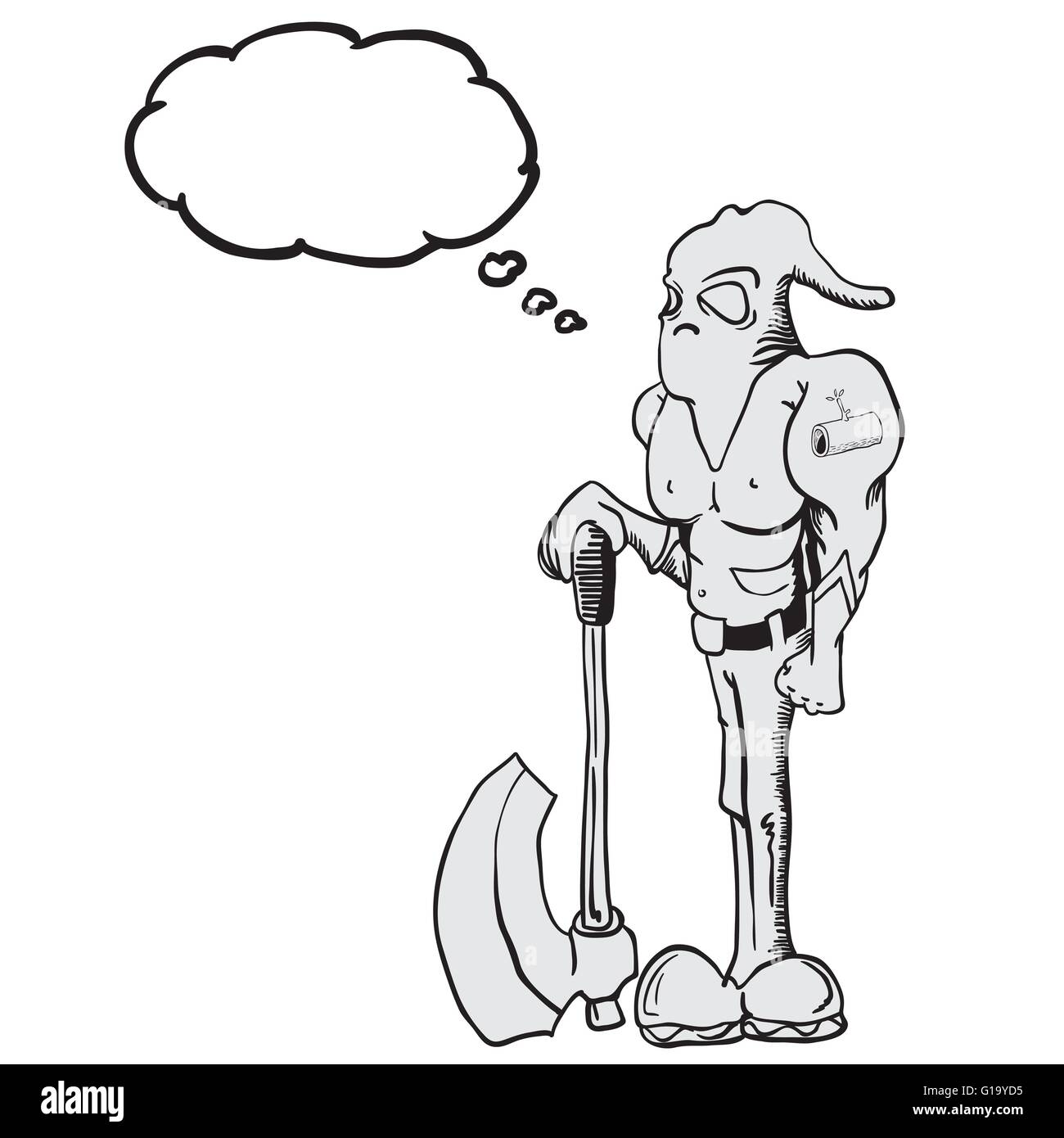 Executioner ax cartoon illustration hi-res stock photography and images ...