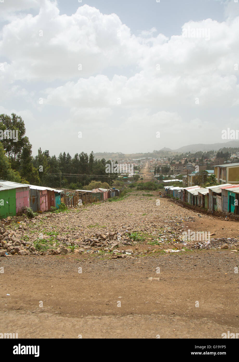 Township in the suburb, Addis abeba region, Addis ababa, Ethiopia Stock ...