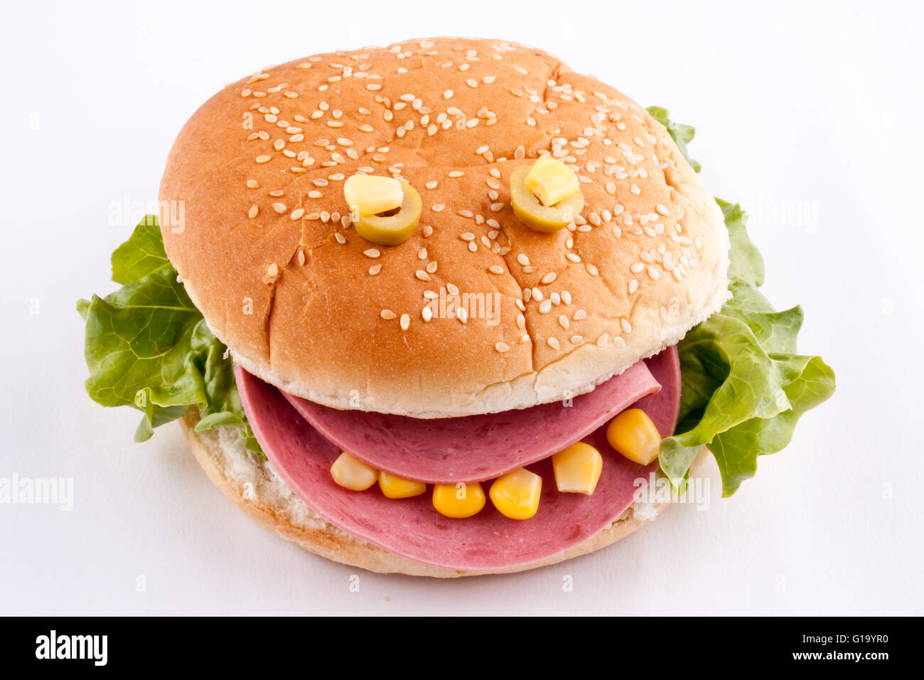 Smiley face sandwich hi-res stock photography and images - Alamy