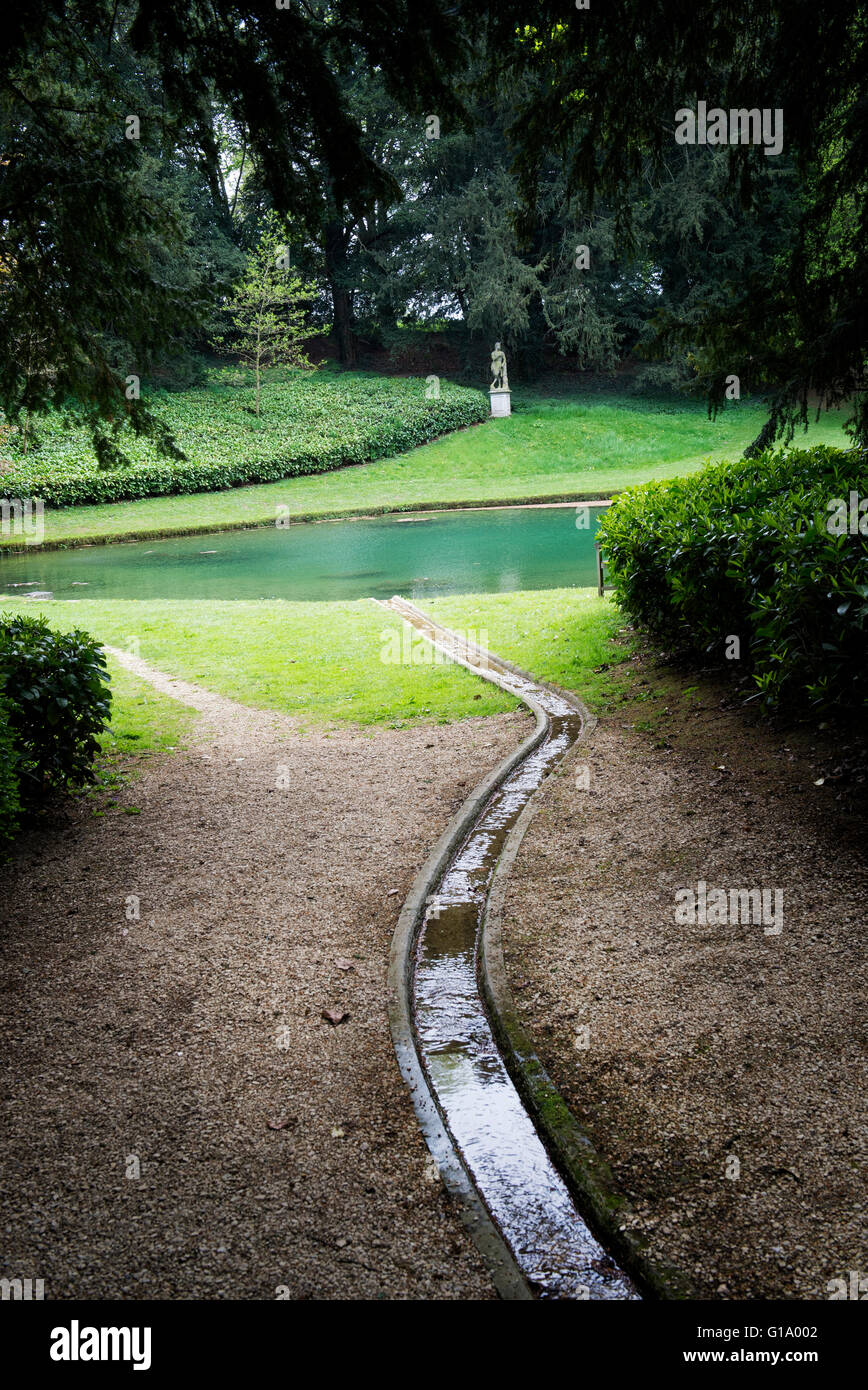 Rill at Rousham House and Garden, Oxfordshire, England Stock Photo - Alamy