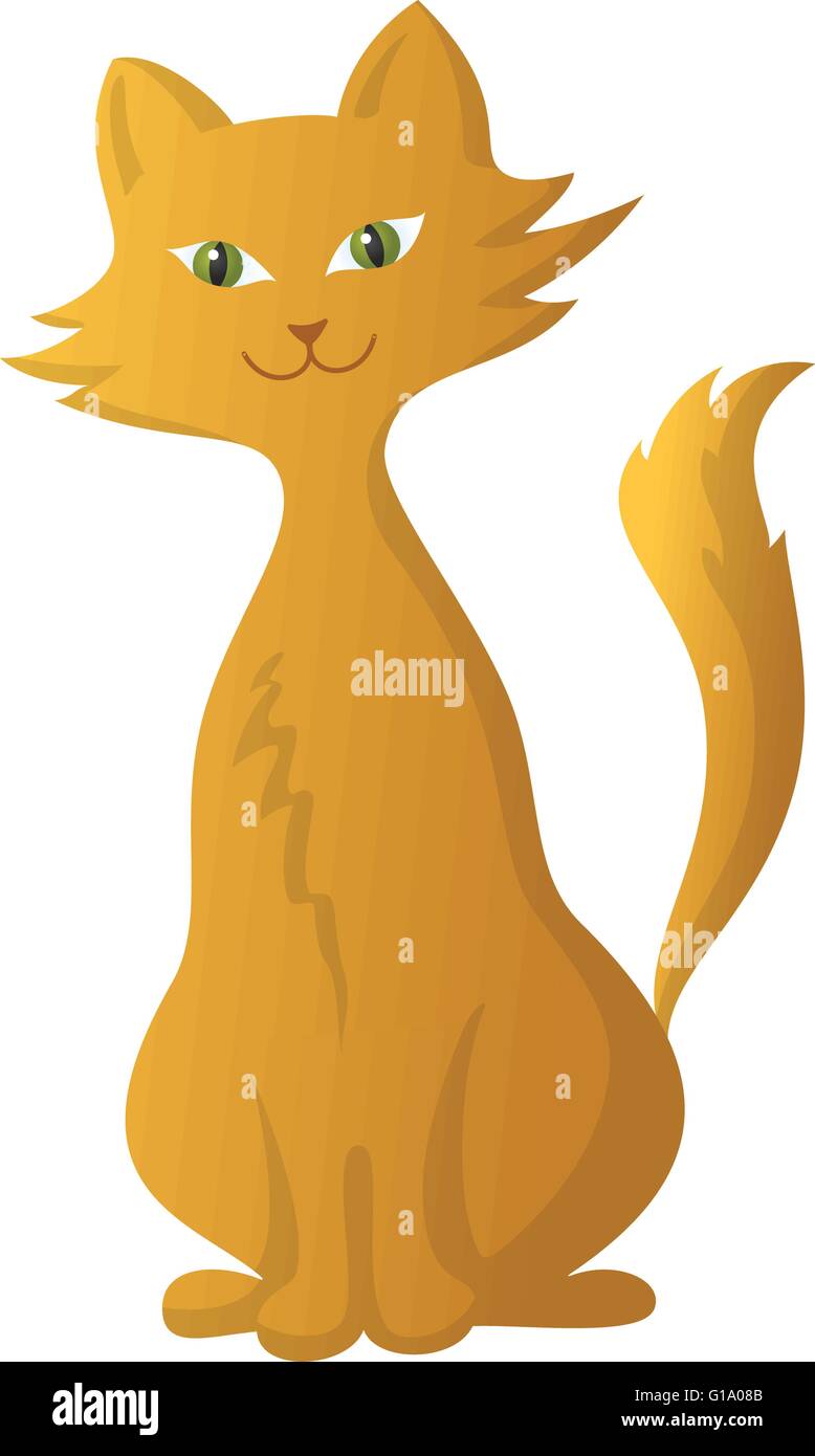 Red cartoon cat Stock Vector Image & Art - Alamy