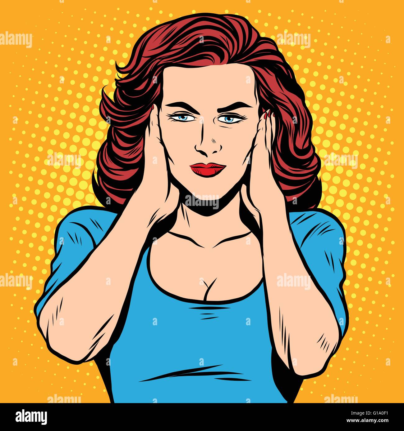 Closed ears Stock Vector Images - Alamy