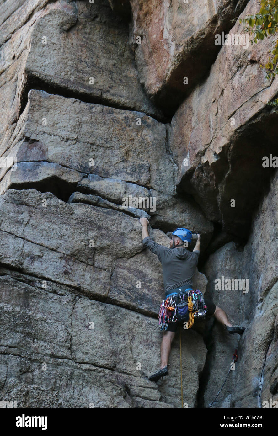 Rock Climber Shawangunk Mountains, The Gunks, New York Stock Photo - Alamy