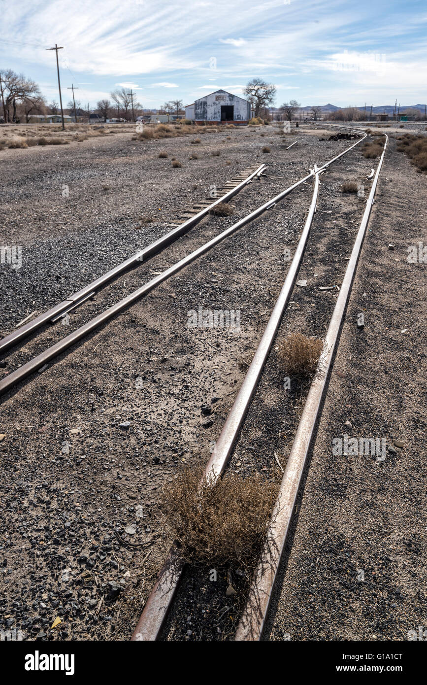 Railroad tracks, Green River, Utah Stock Photo - Alamy