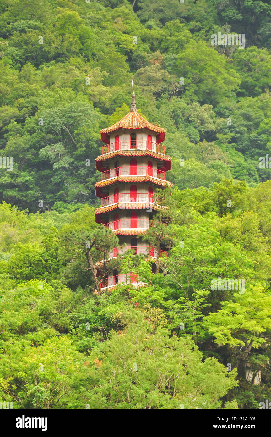 Tian feng tower in Taroko national park, Taiwan Stock Photo - Alamy