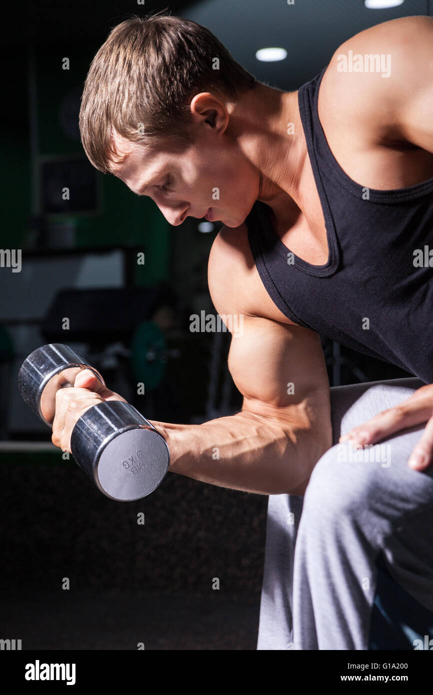Muscle biceps close up hi-res stock photography and images - Alamy