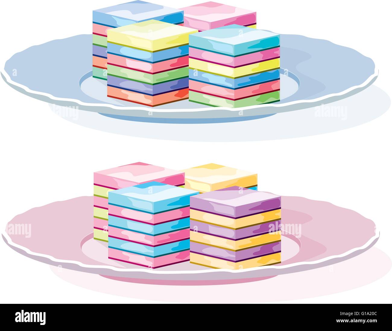 Sugar dessert plate Stock Vector Images - Alamy