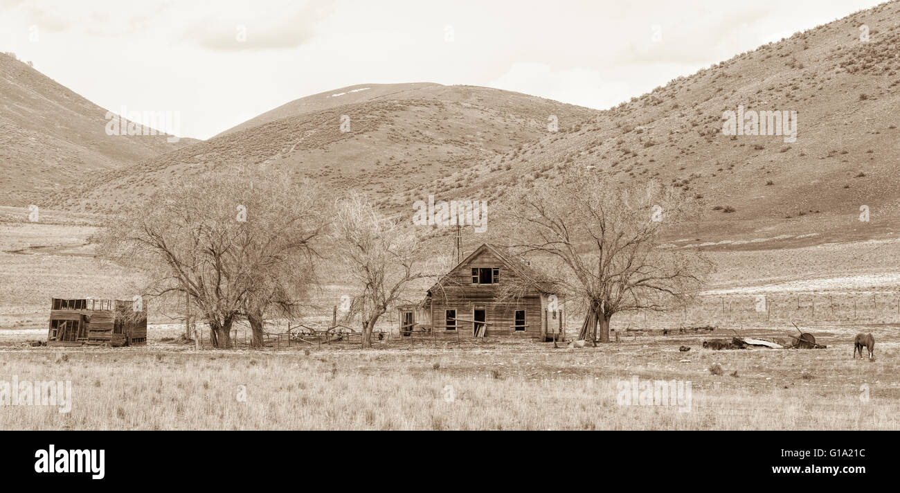 Old ranch in Northern Utah Stock Photo - Alamy