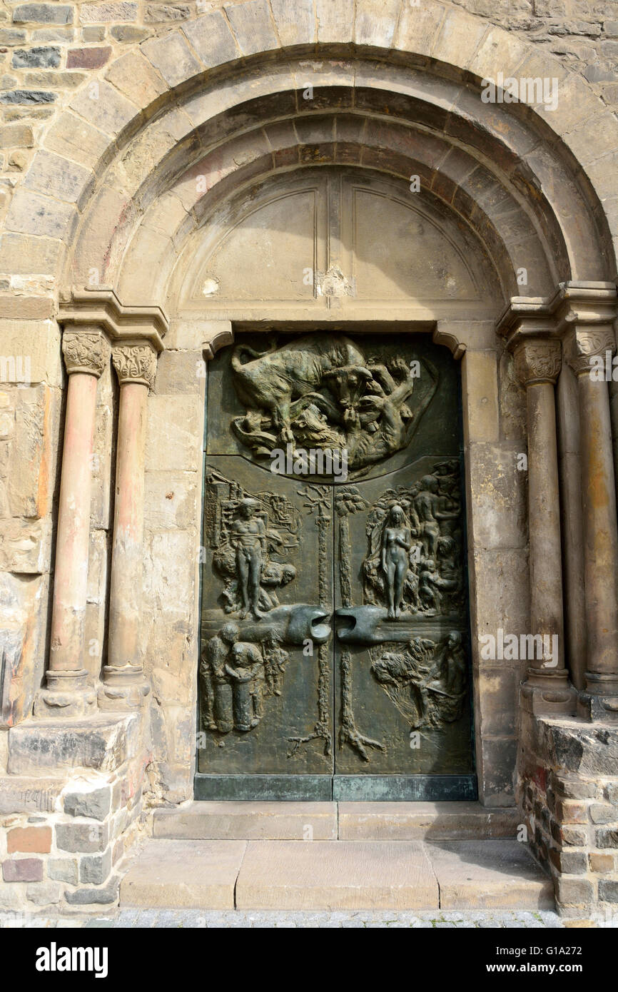 Ornate door of Klosterkirche St. Marien in Magdeburg, Germany Stock ...