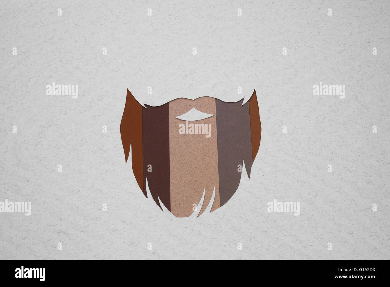 Cartoon beard cut out hi-res stock photography and images - Alamy