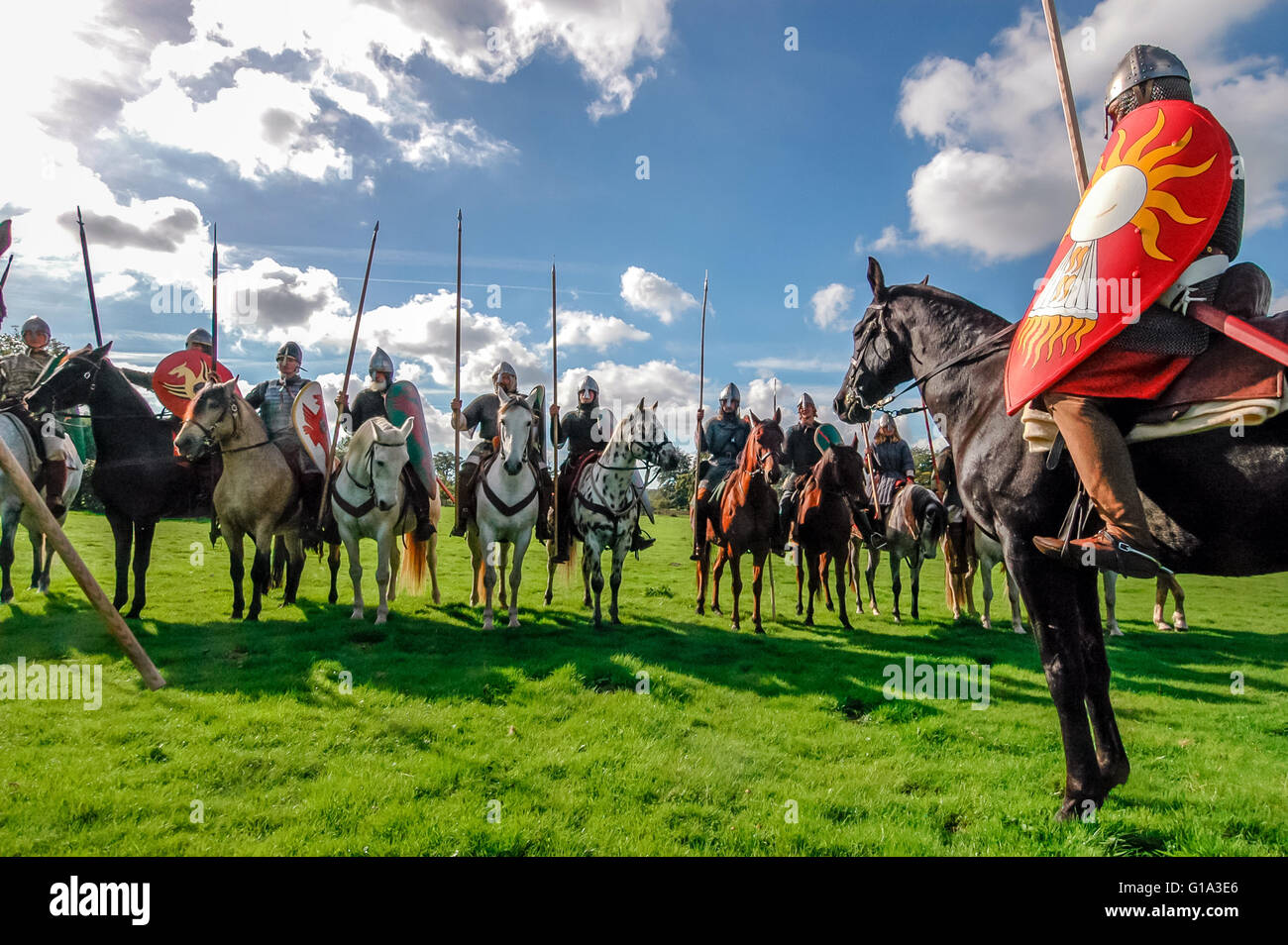The 2006 re-enactment of the Battle of Hastings in 1066, on the site of ...