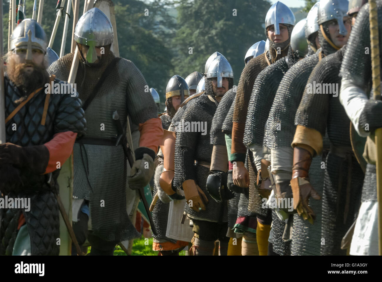 The 2006 re-enactment of the Battle of Hastings in 1066, on the site of ...