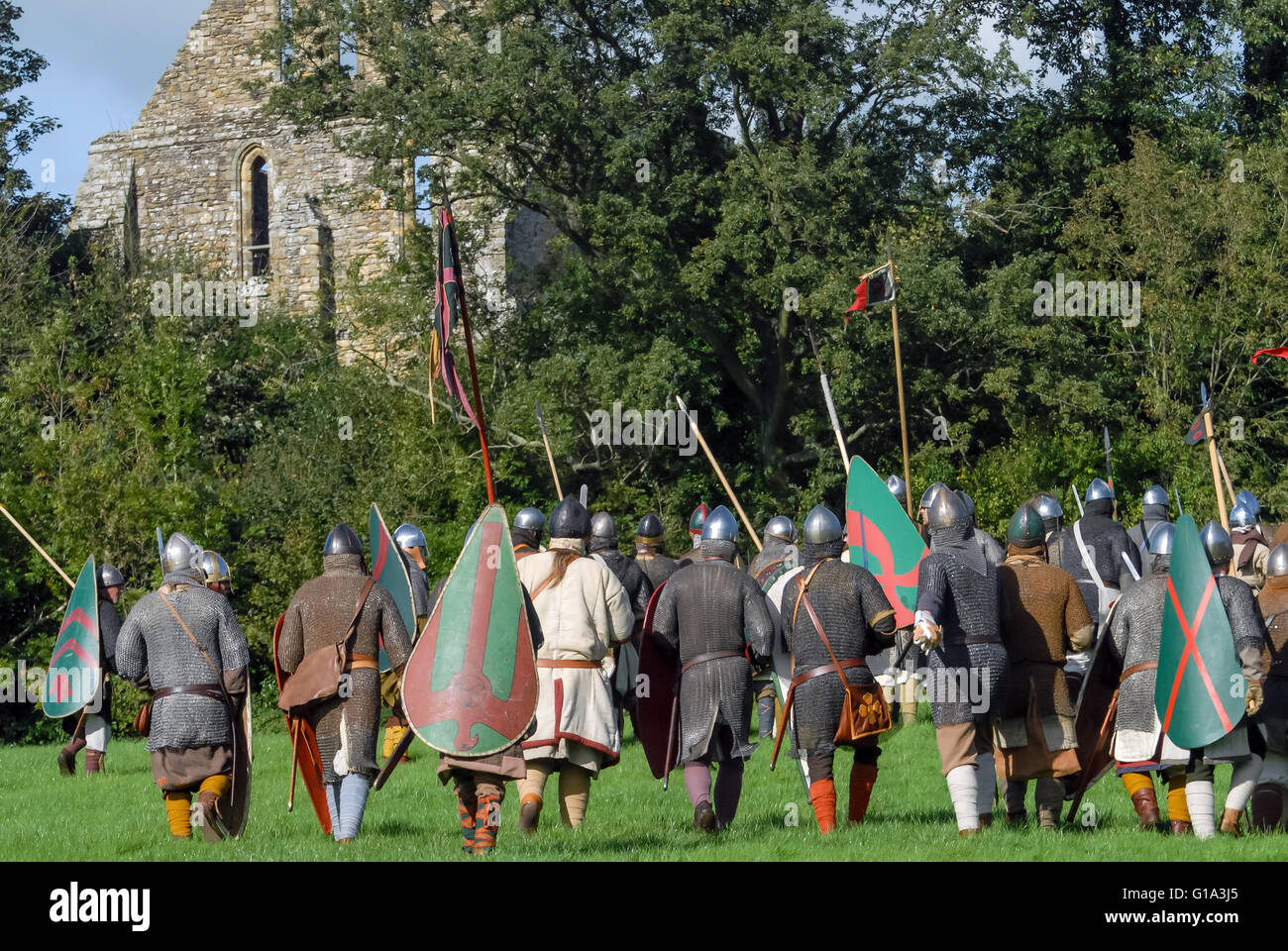 The 2006 re-enactment of the Battle of Hastings in 1066, on the site of ...