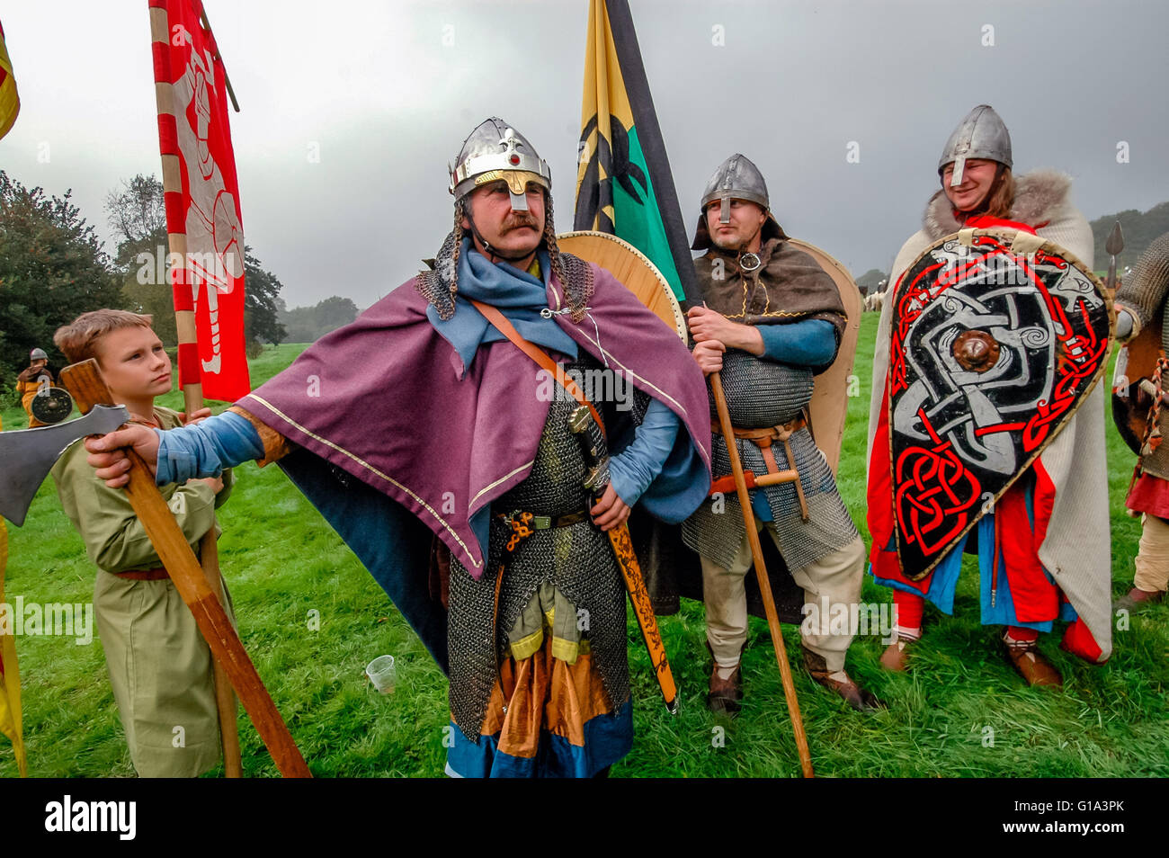 The 2006 re-enactment of the Battle of Hastings in 1066, on the site of ...