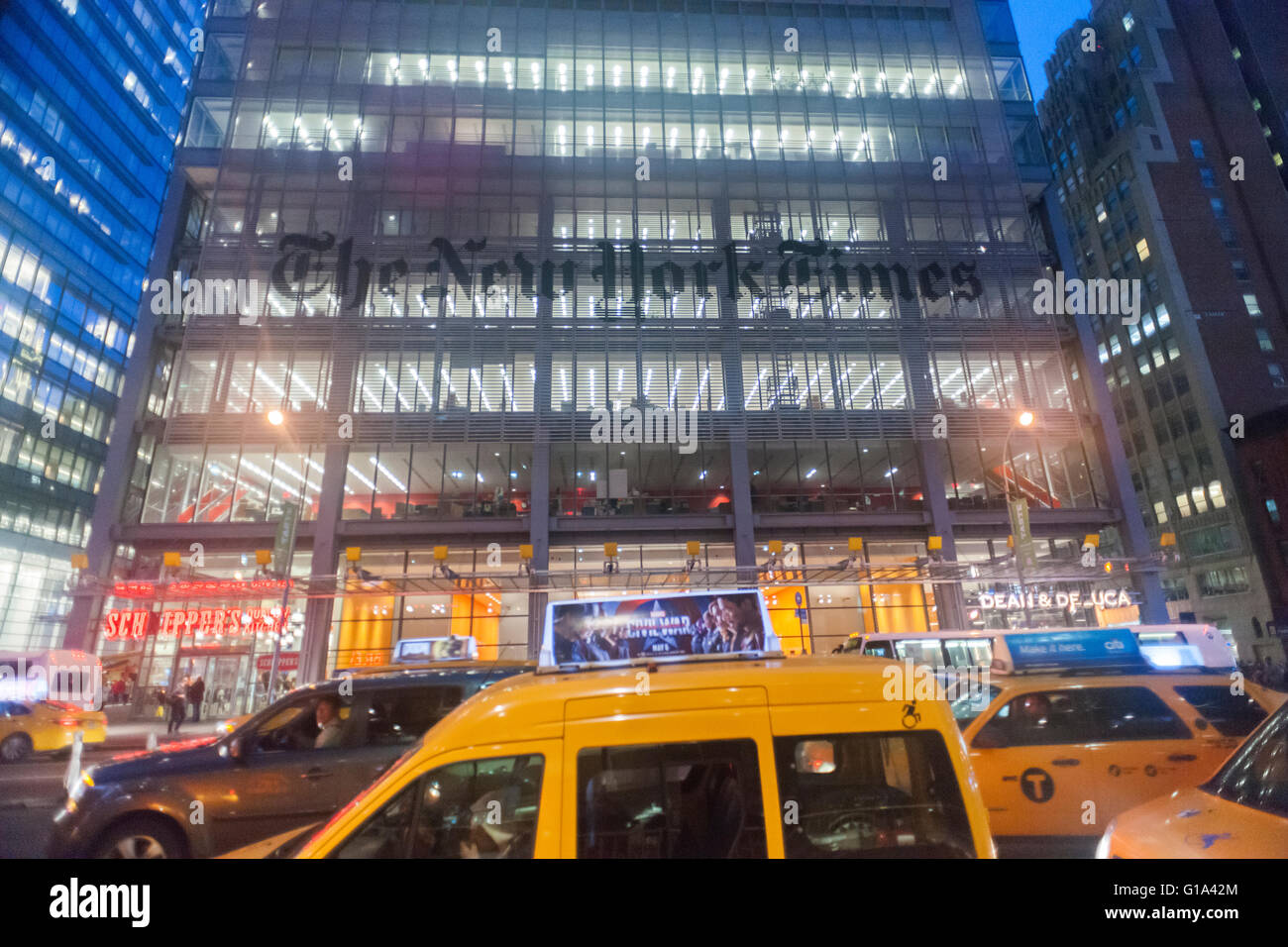 The offices of the the New York Times media empire in Midtown in New ...