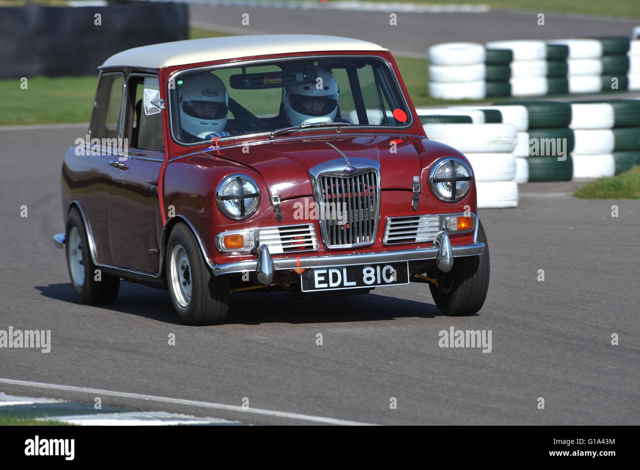 Riley Elf racing car, sedan based on classic Mini Stock Photo - Alamy