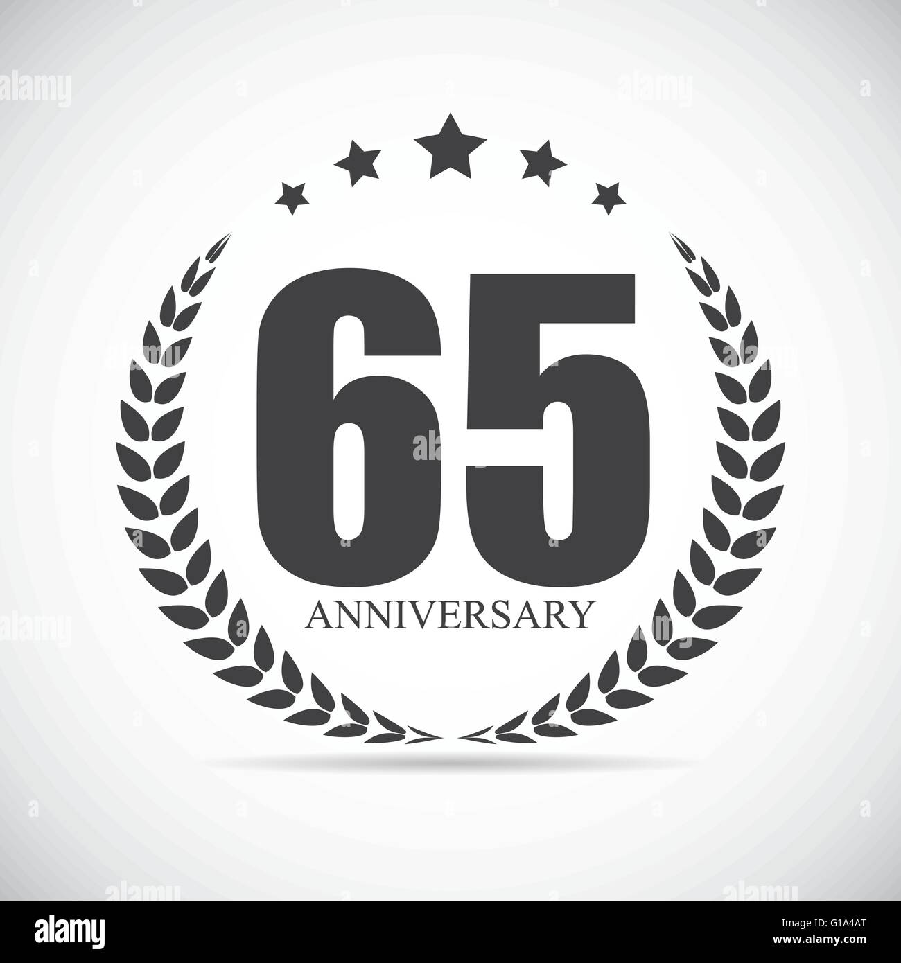 Template logo 65 years anniversary hi-res stock photography and images ...