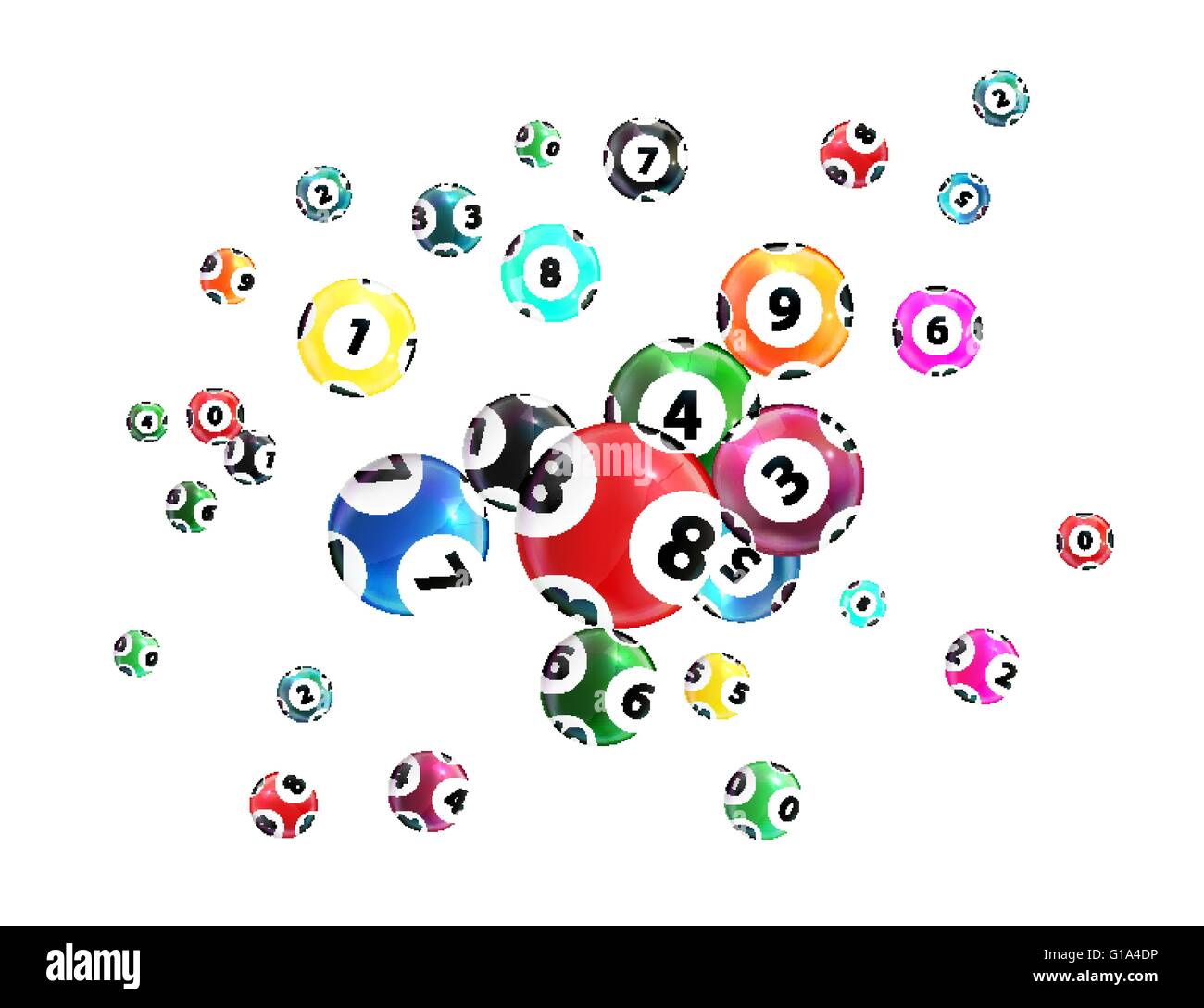 Victory Ball for the game of lottery. Jack pot. Vector Illustrat Stock ...