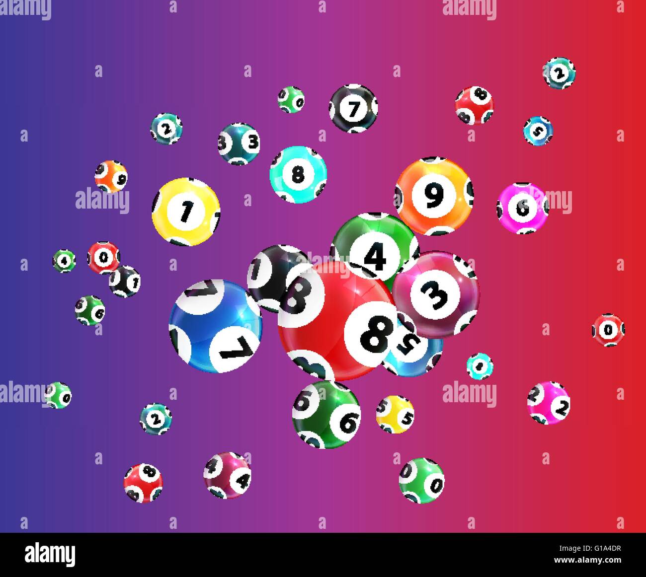 Lottery balls Stock Vector Images - Alamy