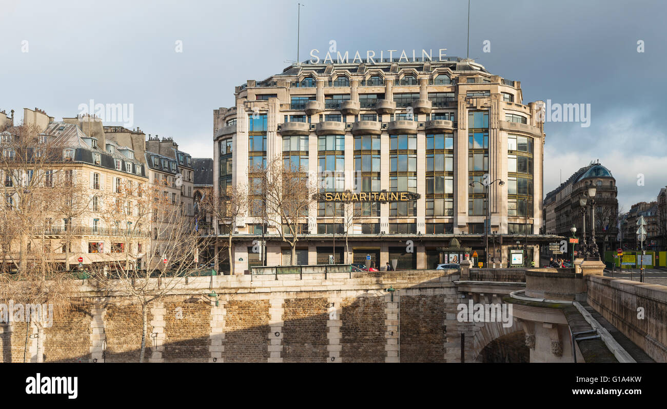 Samaritaine, 75001, Paris Stock Photo - Alamy