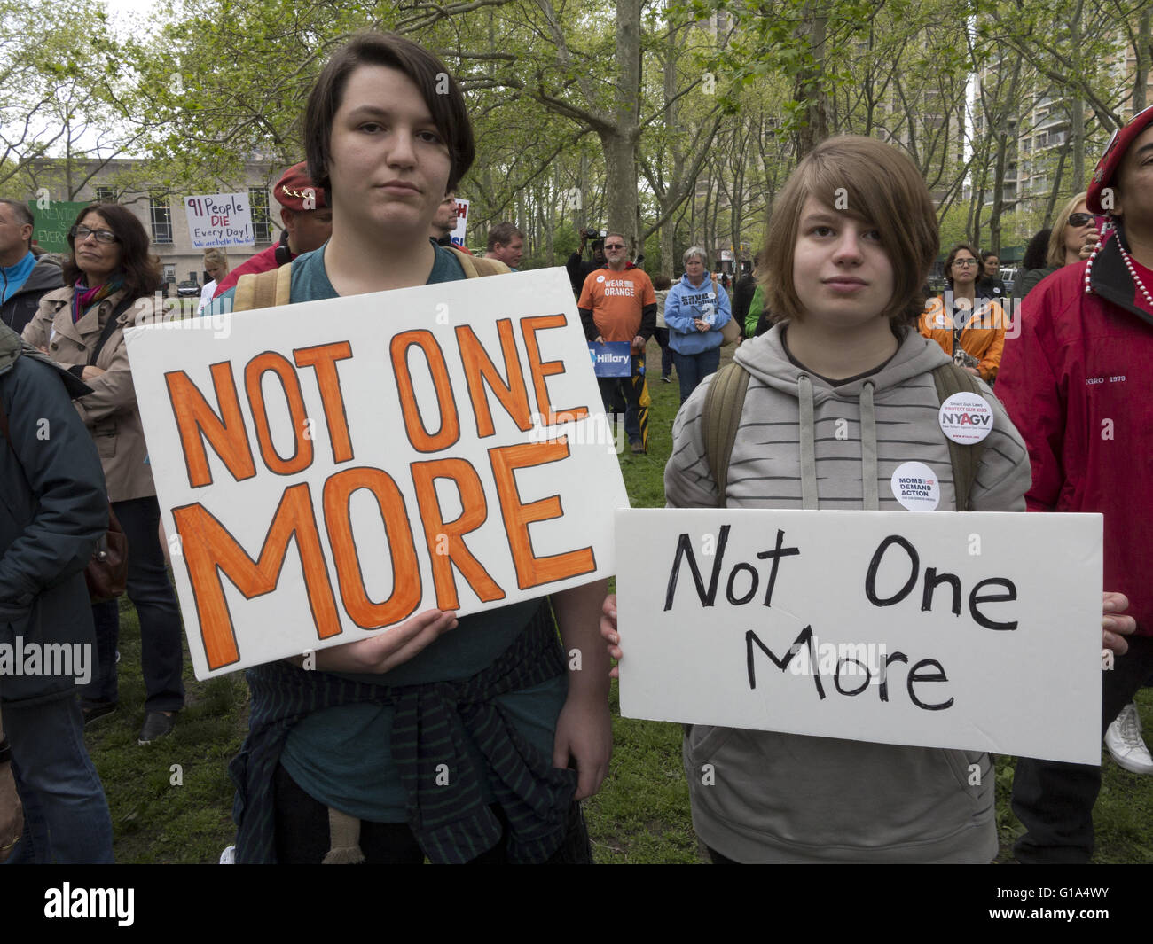 The 4th annual Moms Demand Action Against America’s Second Amendment Rights March in NYC on May ...