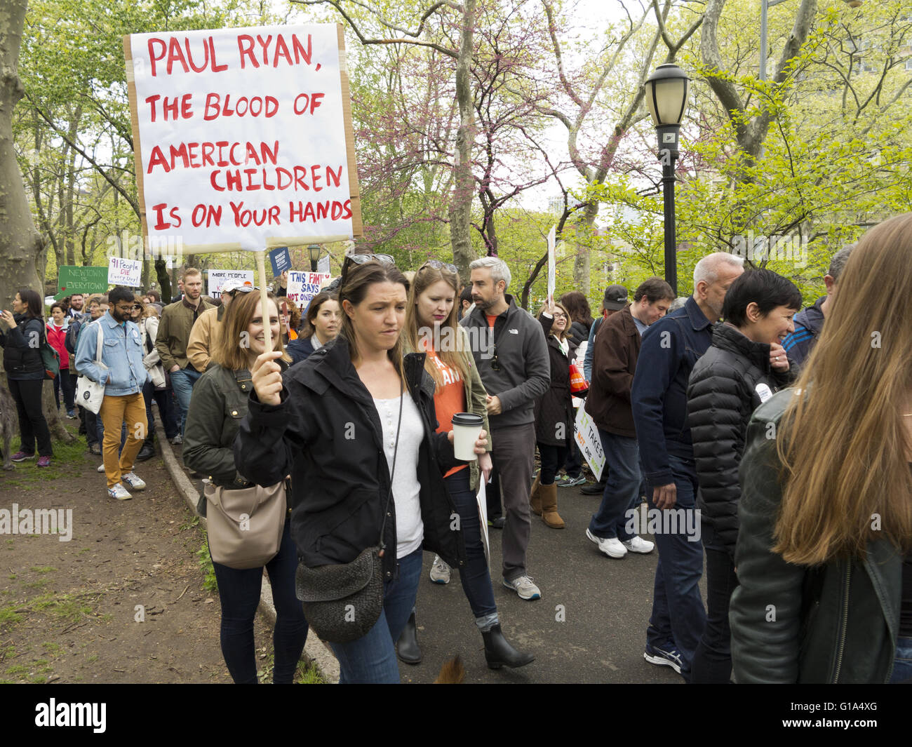 The 4th annual Moms Demand Action Against America’s Second Amendment Rights March in New York ...