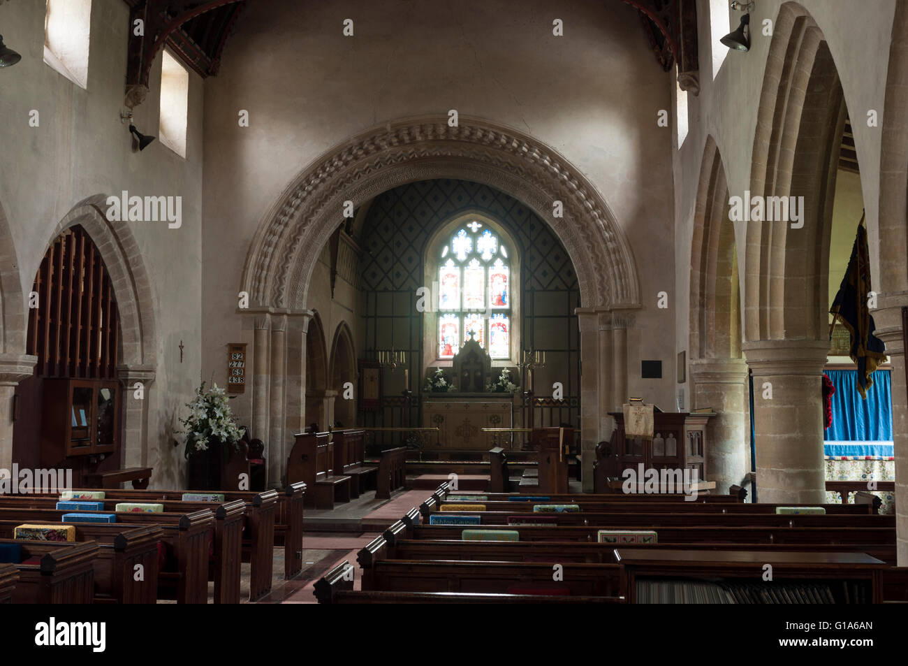 Holy Cross Church, Ashton Keynes, Gloucestershire, England, UK Stock ...