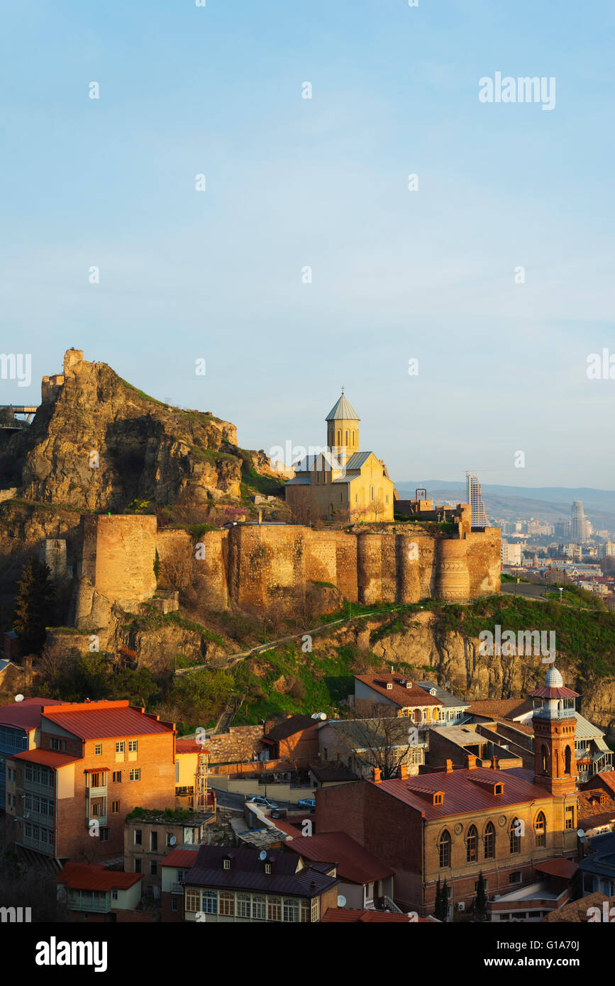 Eurasia, Caucasus region, Georgia, Tbilisi, old town and St Nicholas ...